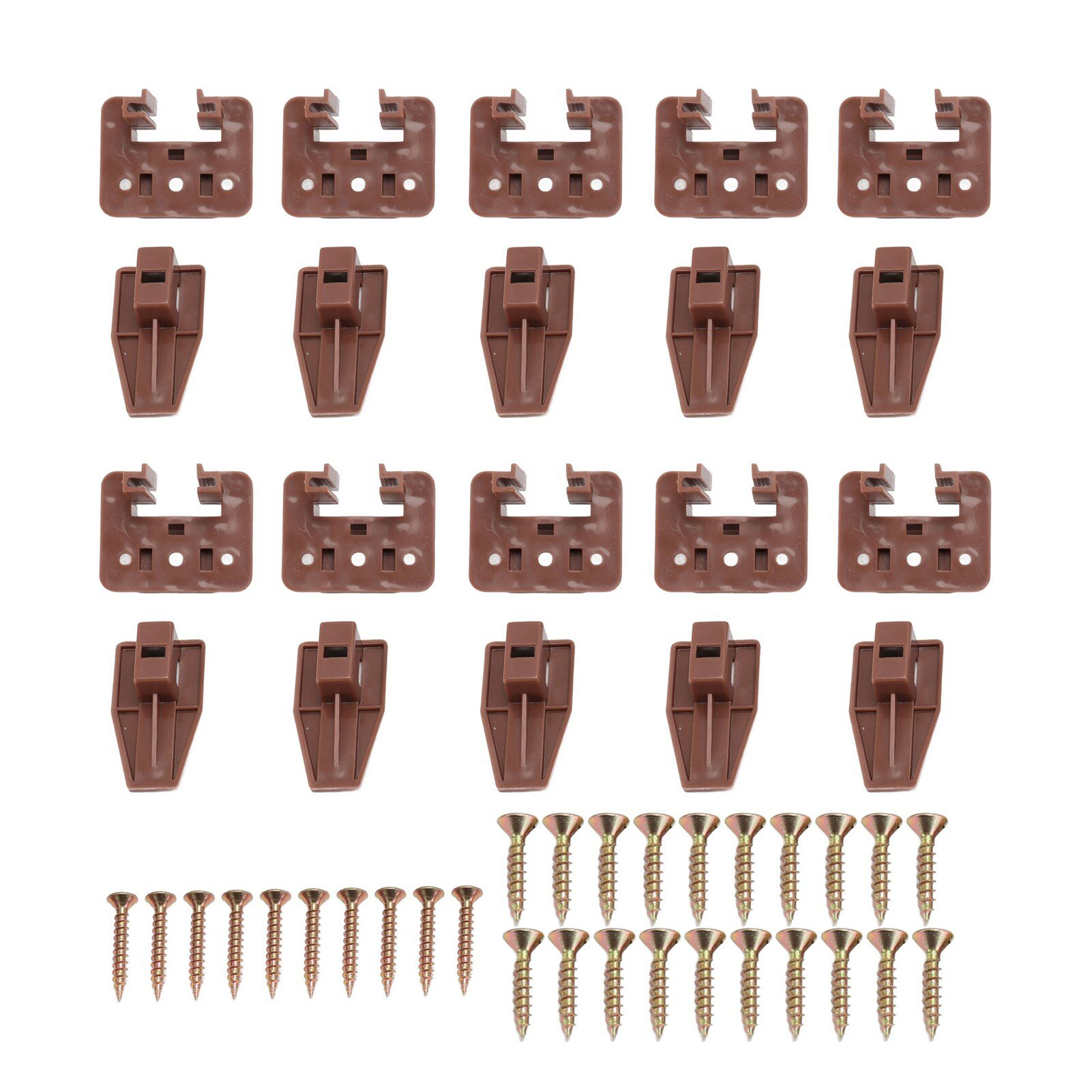 10 шт. Направляющие и полозья для ящиков, центральное крепление, пластиковые направляющие для мебель