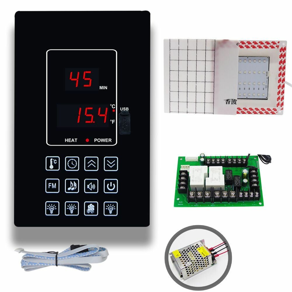99 Диспетчерская панель сауны, SDITERSMT-RC710-3, Многофункциональный переключатель C/F для измерения температурыодный многофункциональный переключатель с двумя контроллерами -LJ