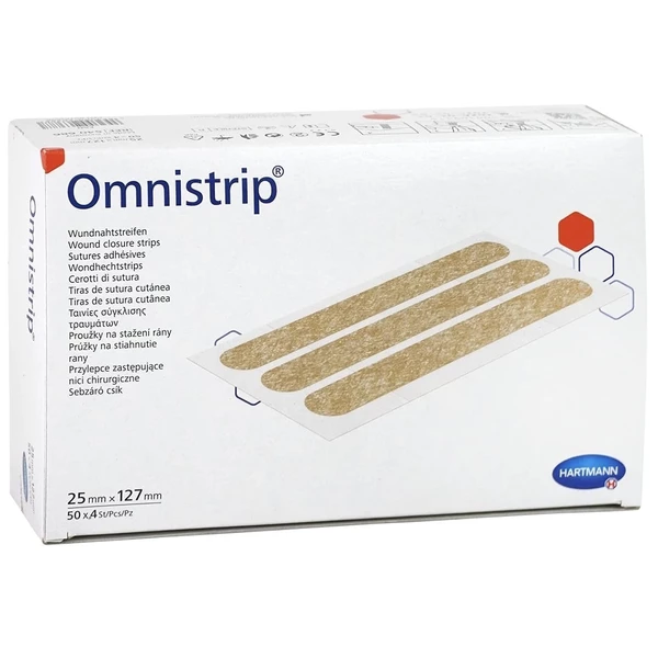 Hartmann OMNISTRIP Гипоалл. полоски на опер. швы (стер. по 4 шт.) 25 х 127 мм, 200 шт.