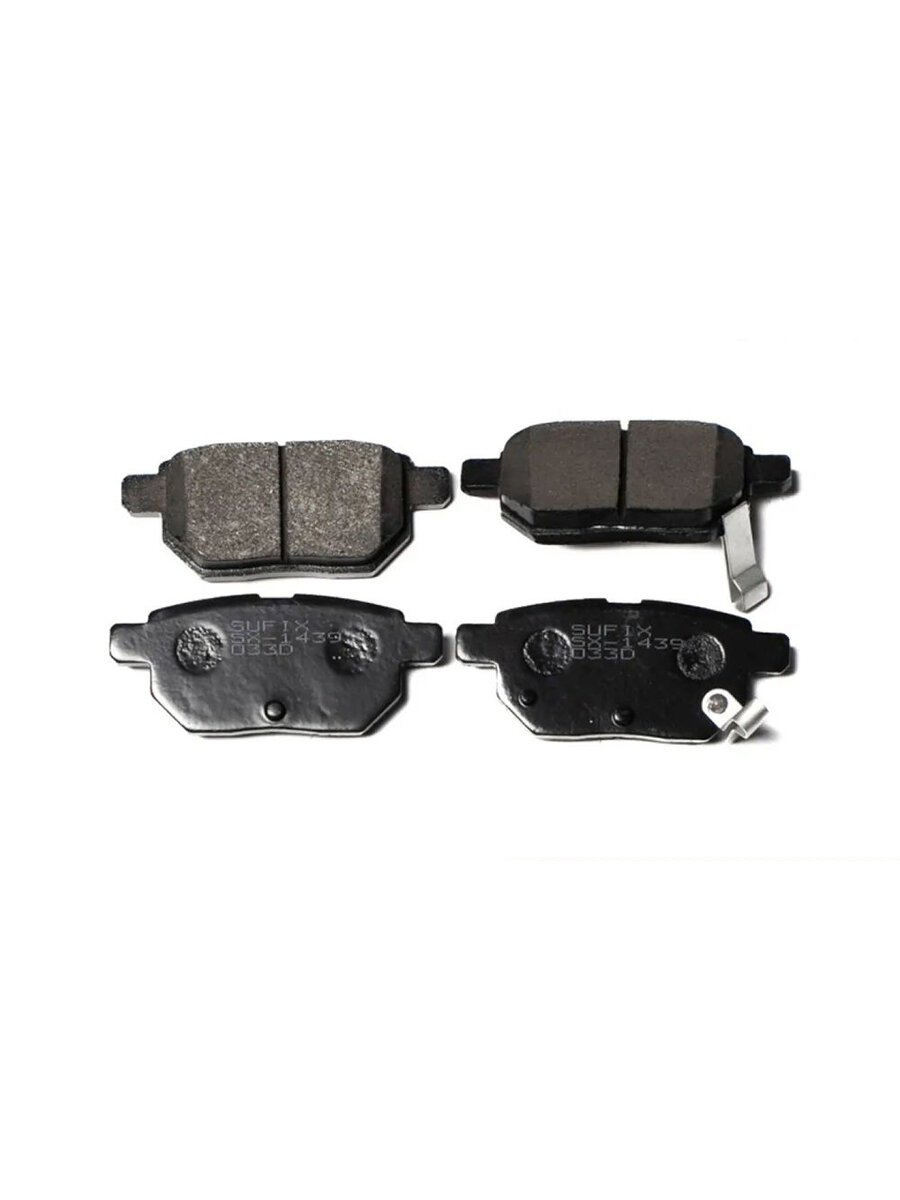 Тормозные колодки SUFIX дисковые задние для TOYOTA Auris 1.4-1.6 07, Corolla 1.3-1.6 06> SX1439