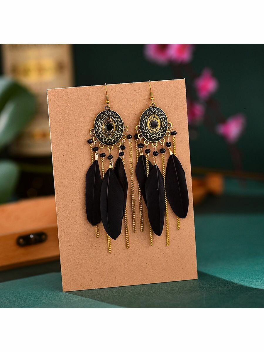 Серьги, дерево