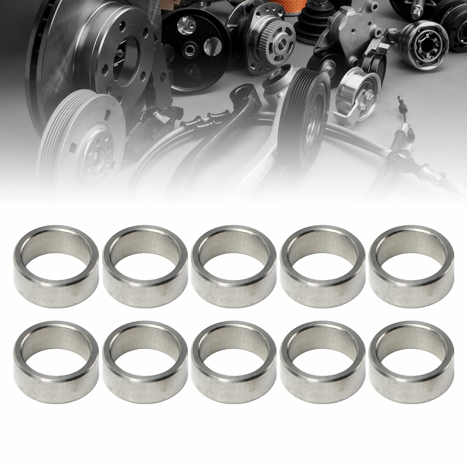 Шайба-проставка, 10 шт, наружный диаметр 15 мм, внутренний диаметр 12 мм, набор аксессуаров из нержавеющей стали, комплект деталей3515-0015-0060