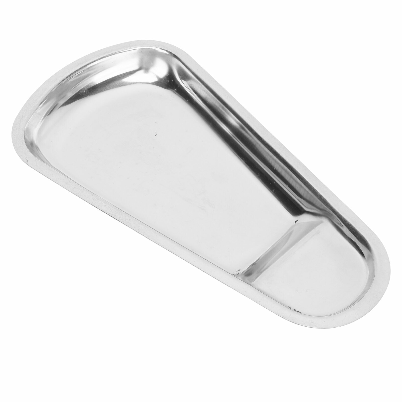 Блюдо для сервировки Поднос из нержавеющей стали Гигиеничный Легко очищаемый Компактный Универсальные сервировочные принадлежности для домашней вечеринки Форма веера