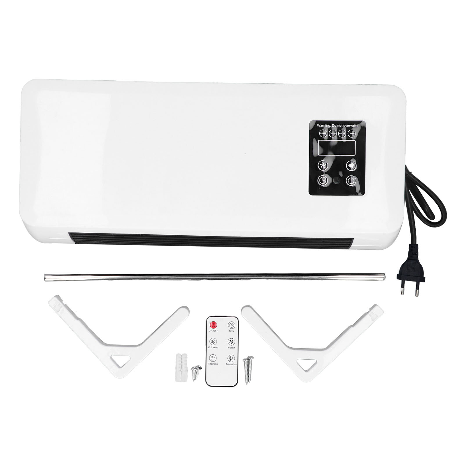 Обогреватель кондиционера на стене Регулируемые два режима портативный сенсорный экран.