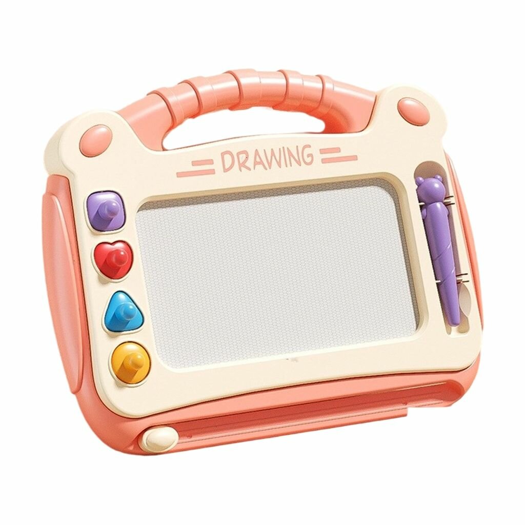 Доска для рисования с печатью для дошкольного творчества, Розовый - Обновленная версия