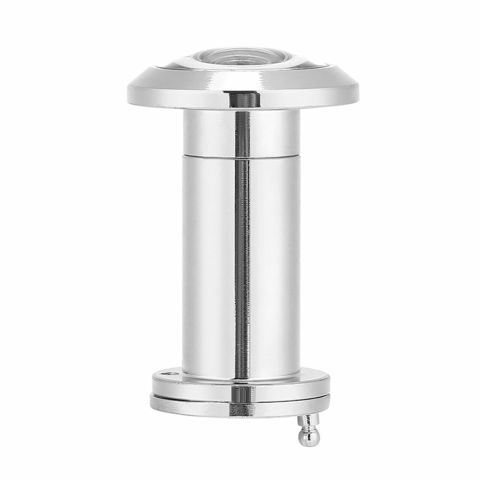 Дверной глазок с широким углом обзора 200 градусов и прочной защитной крышкой, ярко-хромированный.