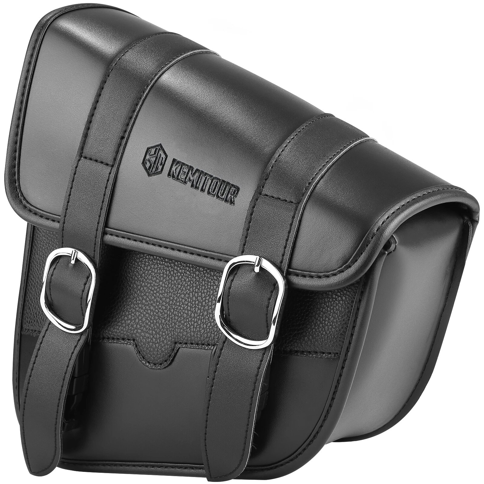 Мотоциклетная сумка маятника, левая боковая сумка для соло, кожаные сумки в стиле ретро для моделей Softail Dyna Low Rider, аксессуары для мотоциклов KEMITOUR