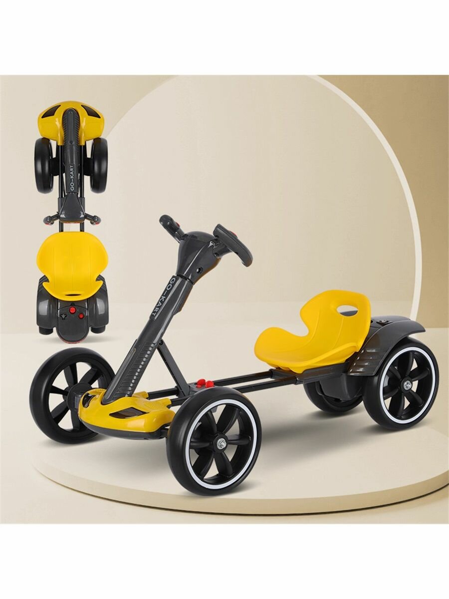 Детский пульт дистанционного управления go-kart электрический четырехколесный складной без установки2