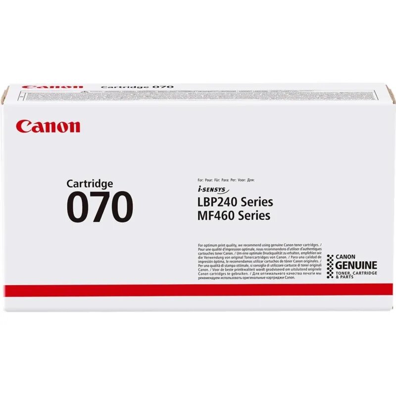 Картридж лазерный Canon 070 BK, 3000 страниц, черный оригинальный