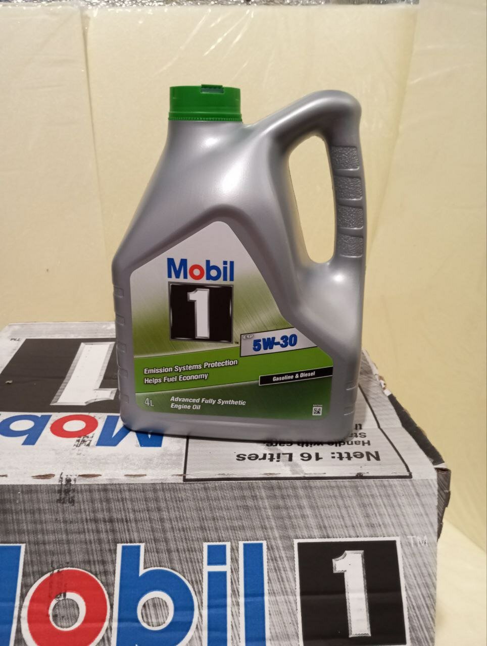 Синтетическое моторное масло MOBIL 1 ESP 5W-30, 4 литра канистра