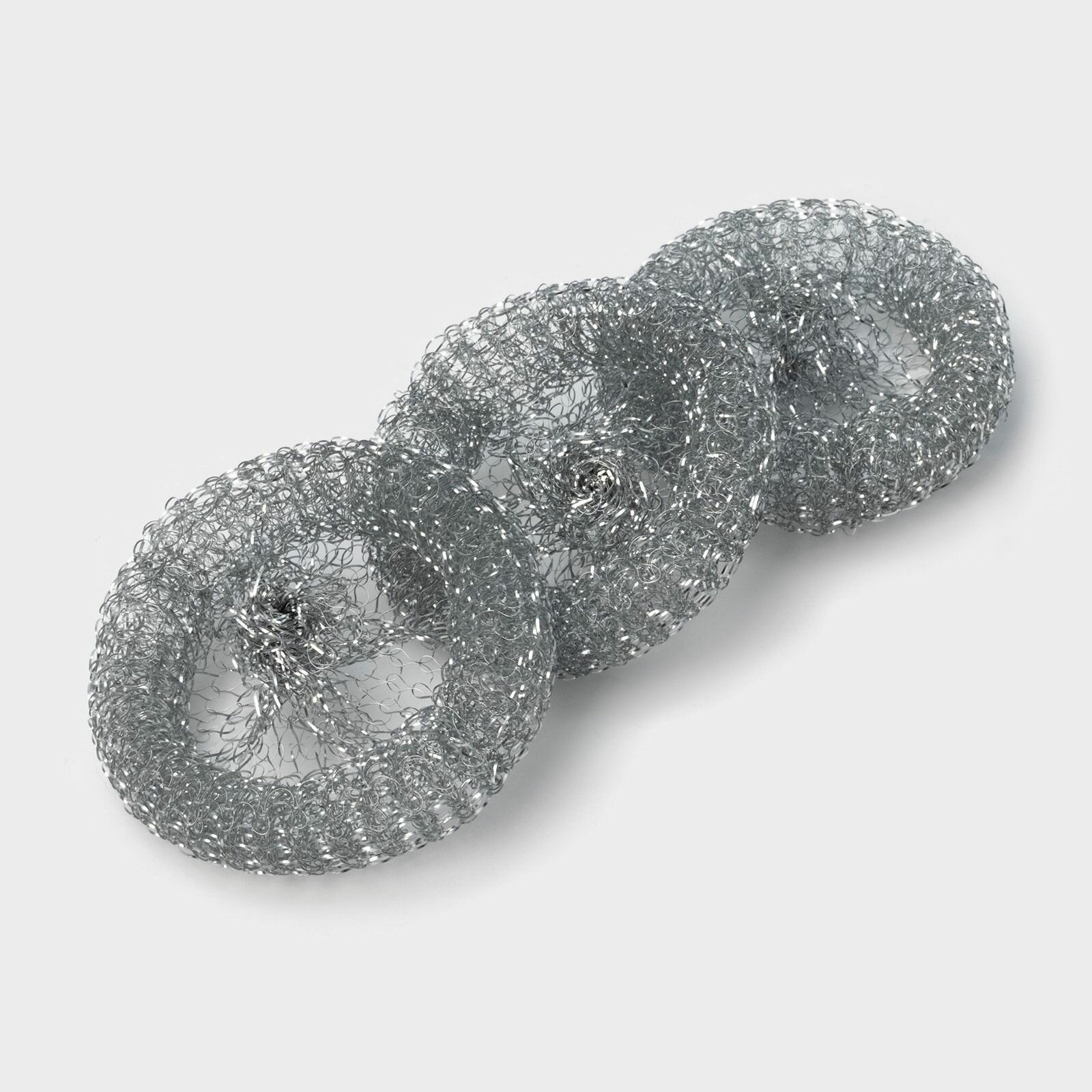 Доляна набор губка для посуды, металлическая, 3 шт.