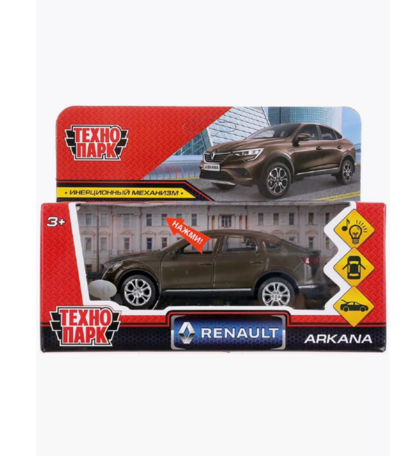 Машина мет Renault Arkana 12см ARKANA-12SLFIL-BN 303643