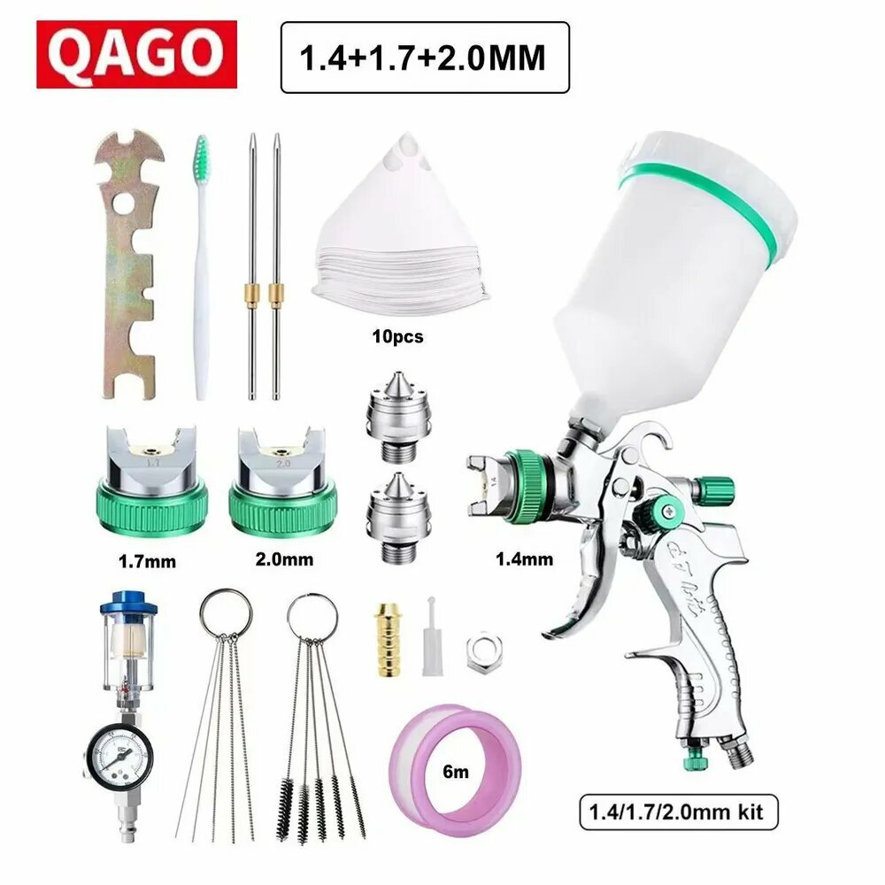 KNOW EASY-Высокое распыление 1,4/1,7/2,0 мм верхнего слоя пневматической машины распыления краски для автомобильного листового металла