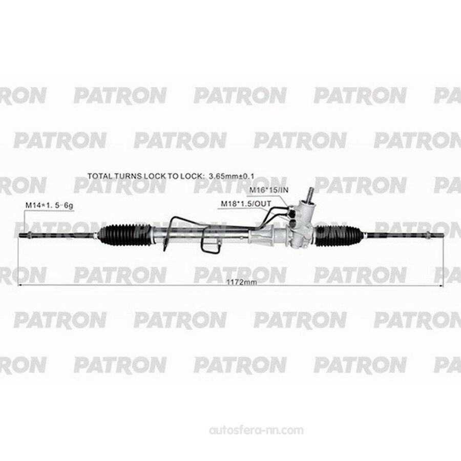 PATRON PSG3275 Рейка Рулевая RENAULT CLIO II (BB , CB ) 98-