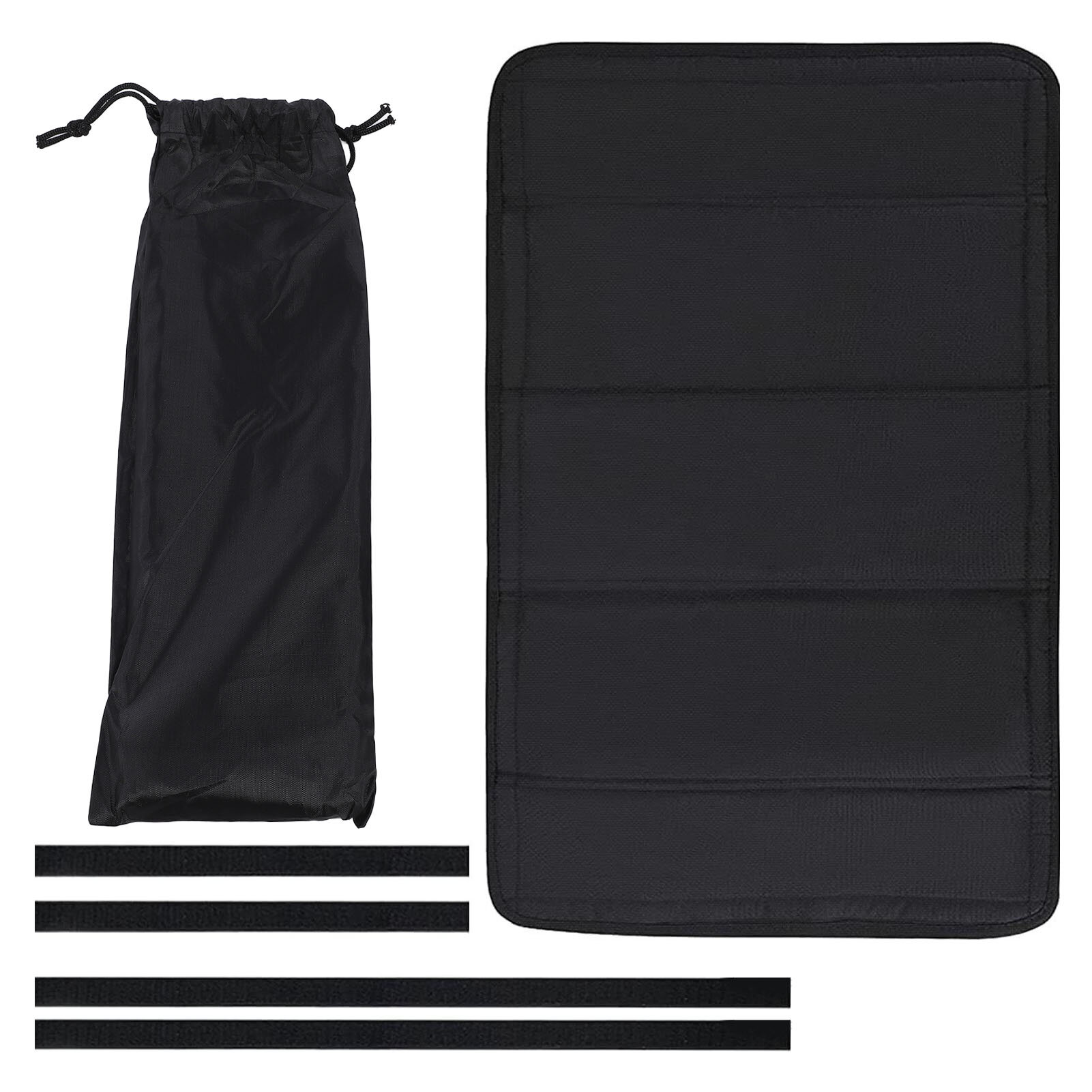 64 X 41cm RV Door Window Sunshade Black Privacy Protection Foldable Blackout Cover for Magnetic Suction Style