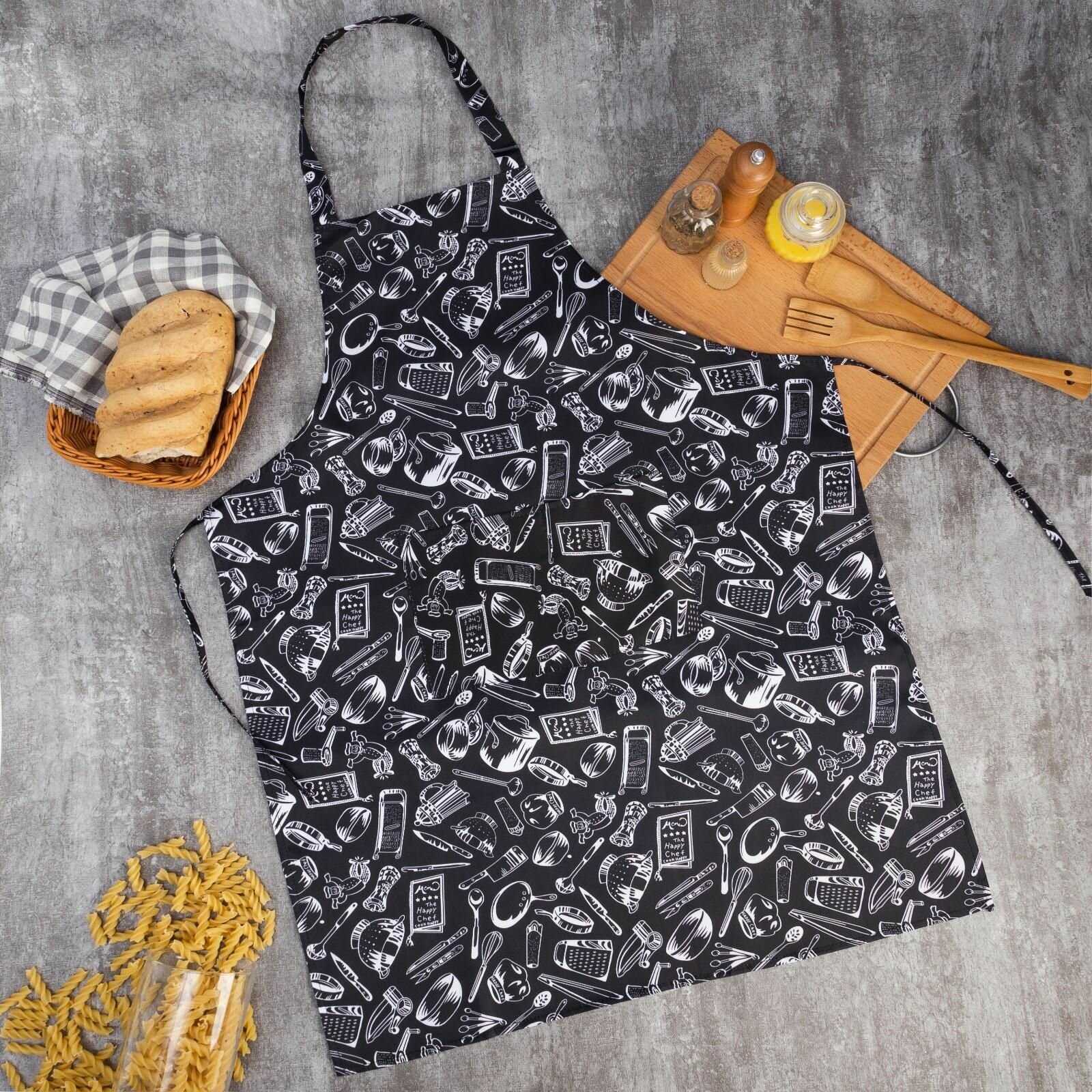 Фартук кухонный Доляна Кухня 64х85 см Рогожка