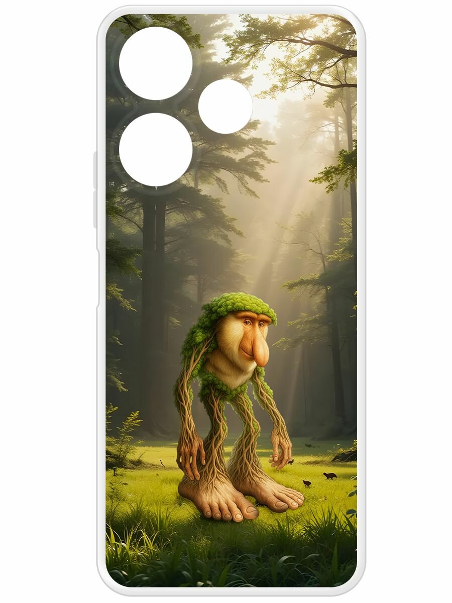 Чехол-накладка Krutoff Clear Case Брр брр Патапим для Xiaomi Redmi 13