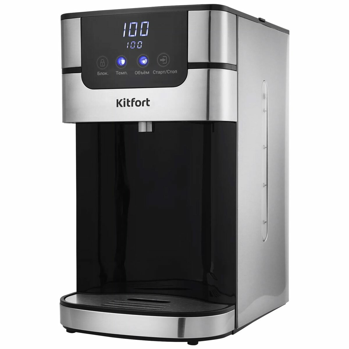 Термопот Kitfort KT-2501, 4л, 2618Вт, 5 температурных режимов, сталь, серебристый (KT-2501)