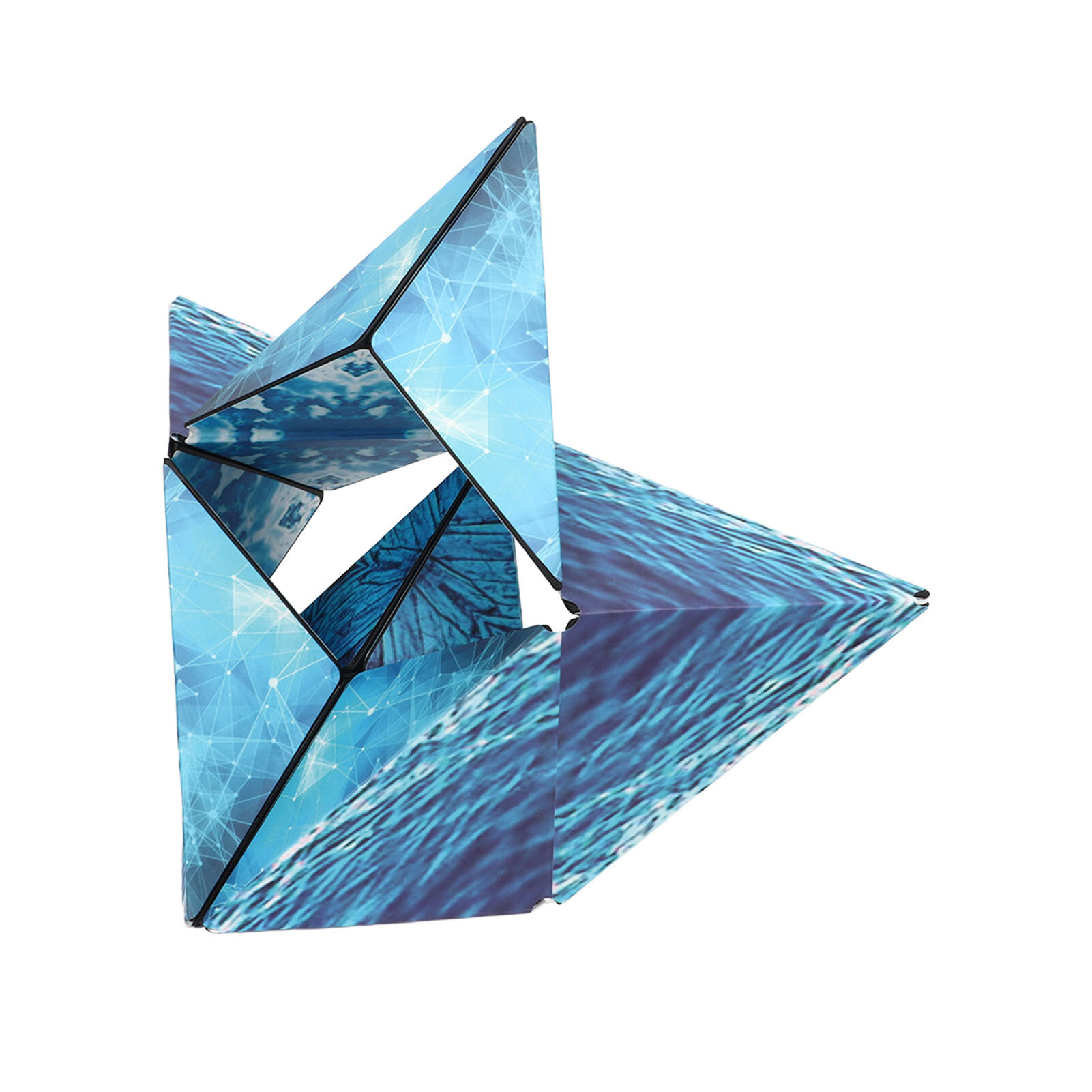 Форма куба магнитный АБС-пластик геометрический куб-головоломка игрушка для ежедневной декомпрессии головоломки морское голубое зерно