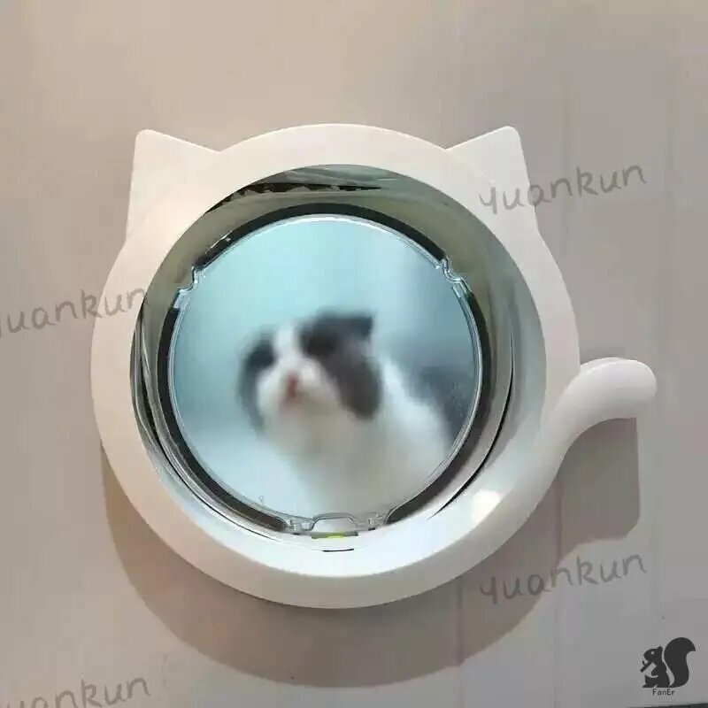 Дверца для домашних животных, для кошек, универсальная, белая