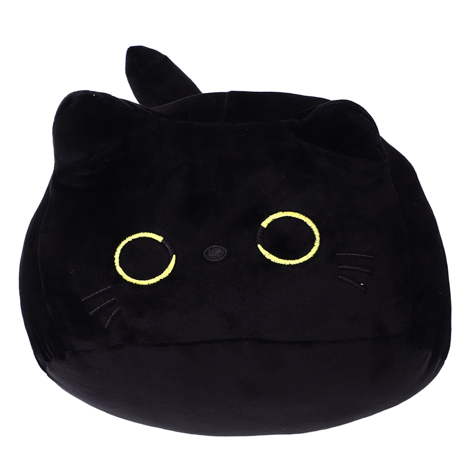 Черная кошка, плюшевые подушки, игрушка, черные милые большие глаза, супер мягкая домашняя декоративная кукла, мягкие игрушки для кошек
