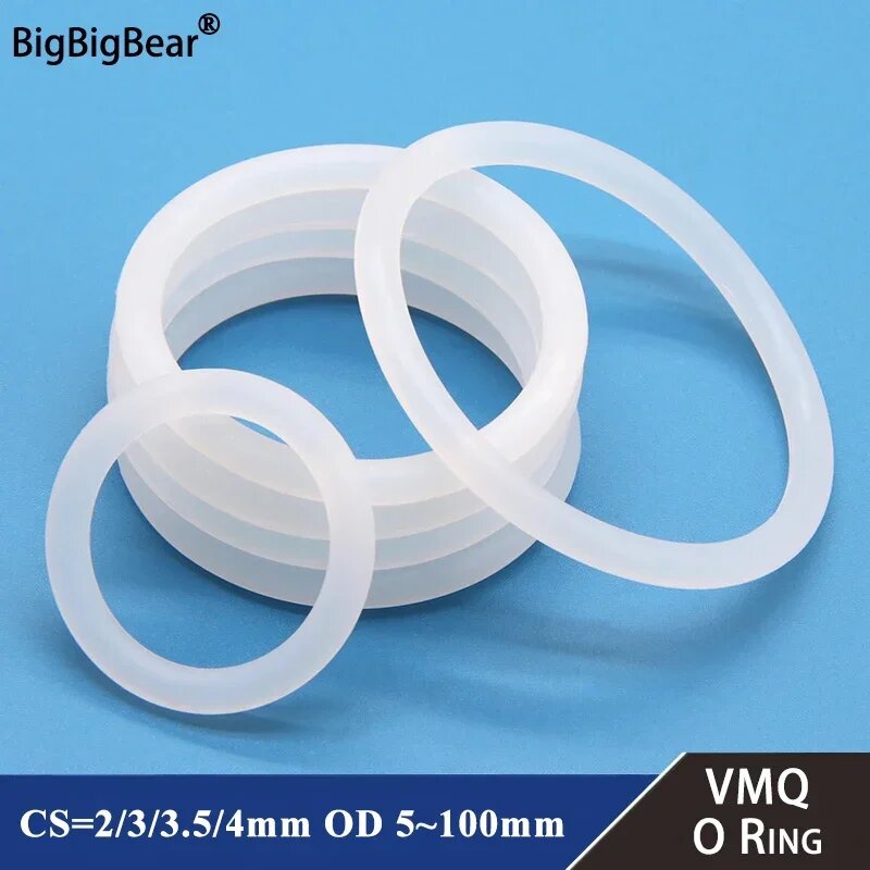 Силиконовые уплотнительные кольца 50 шт, 50pcs, OD 15mm, CS 2mm