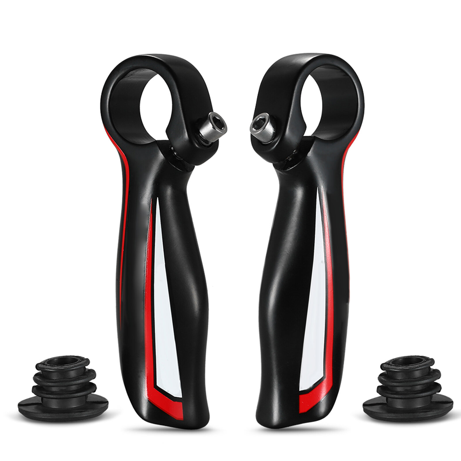 1 пара алюминиевых сплавов MTB руль конец руля горного велосипеда конец руля велосипеда шоссейный велосипед части 22.2MM велосипед руль ручки конец