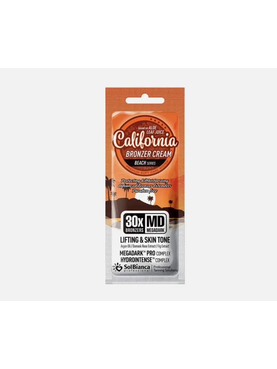 Крем для загара SolBianca "California", усилитель загара, для солярия