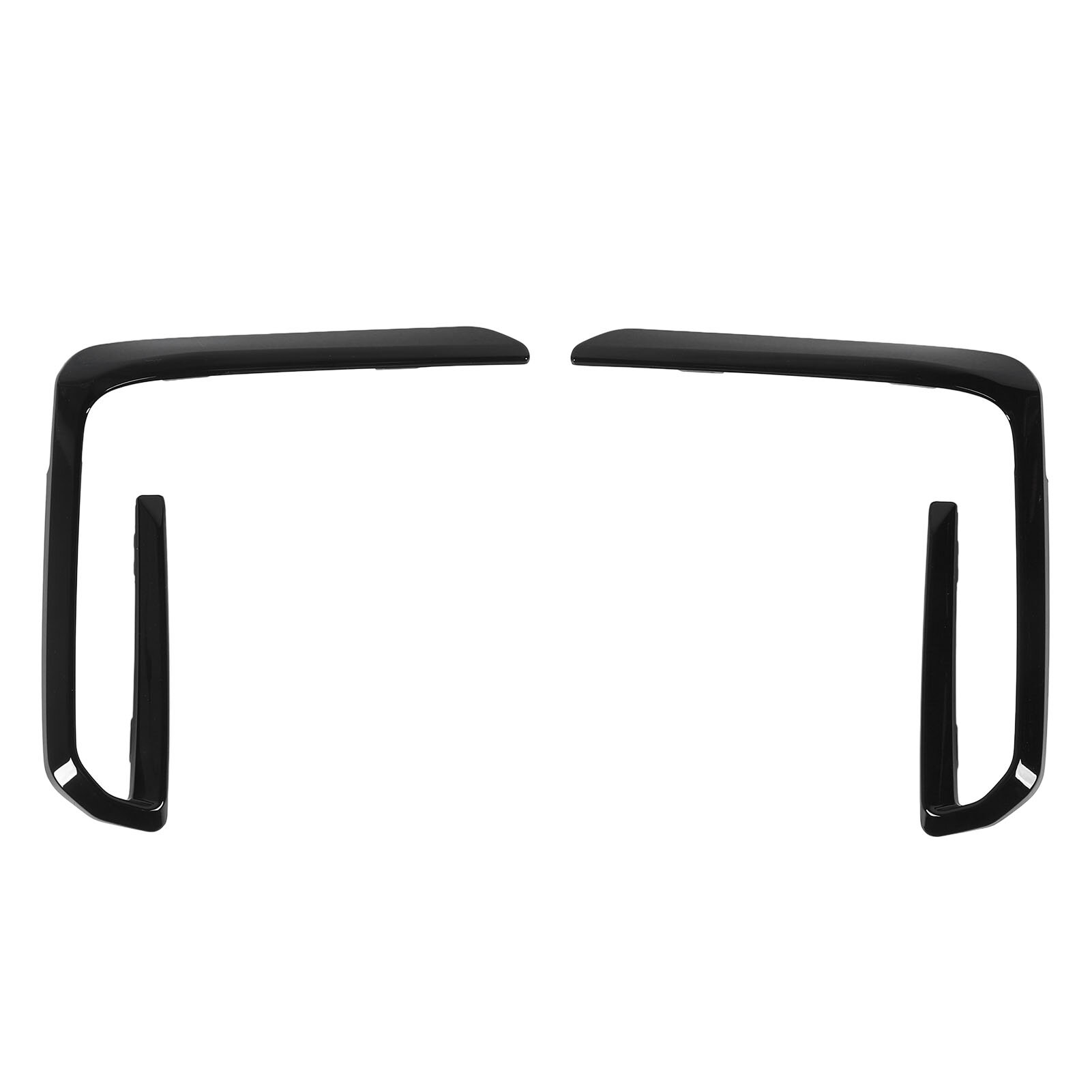 1 пара накладок на решетку противотуманных фар переднего бампера для BMW X5 G05 M50 Pre-LCI 2019-2023, глянцевый черный цвет.