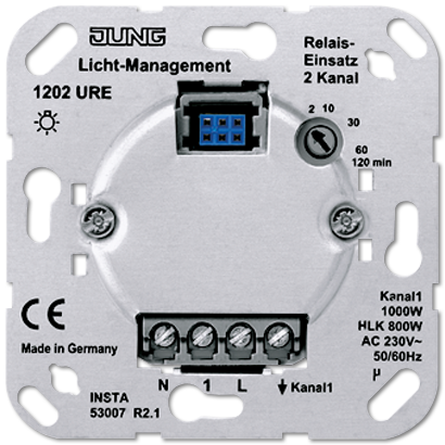 JUNG Мех Электронный выключатель 2-канальный(необходима нейтраль) арт. 1202URE