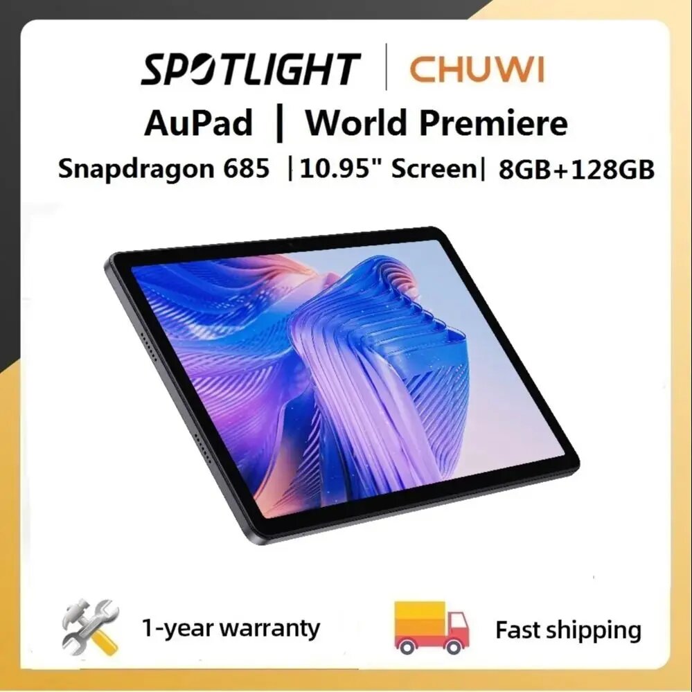 Планшет Chuwi AuPad, 10.95", 8/128ГБ, Wi-Fi+4G, Android
