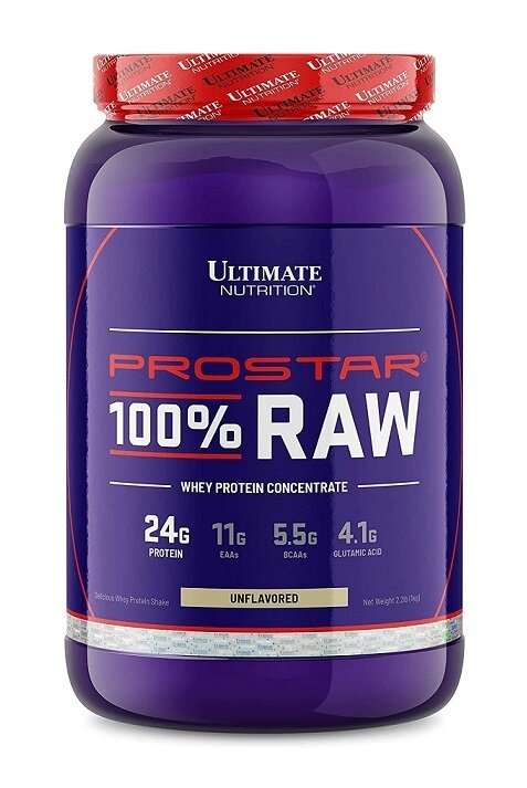 Ultimate Nutrition Prostar 100% Raw (1000 гр) - Без Вкуса