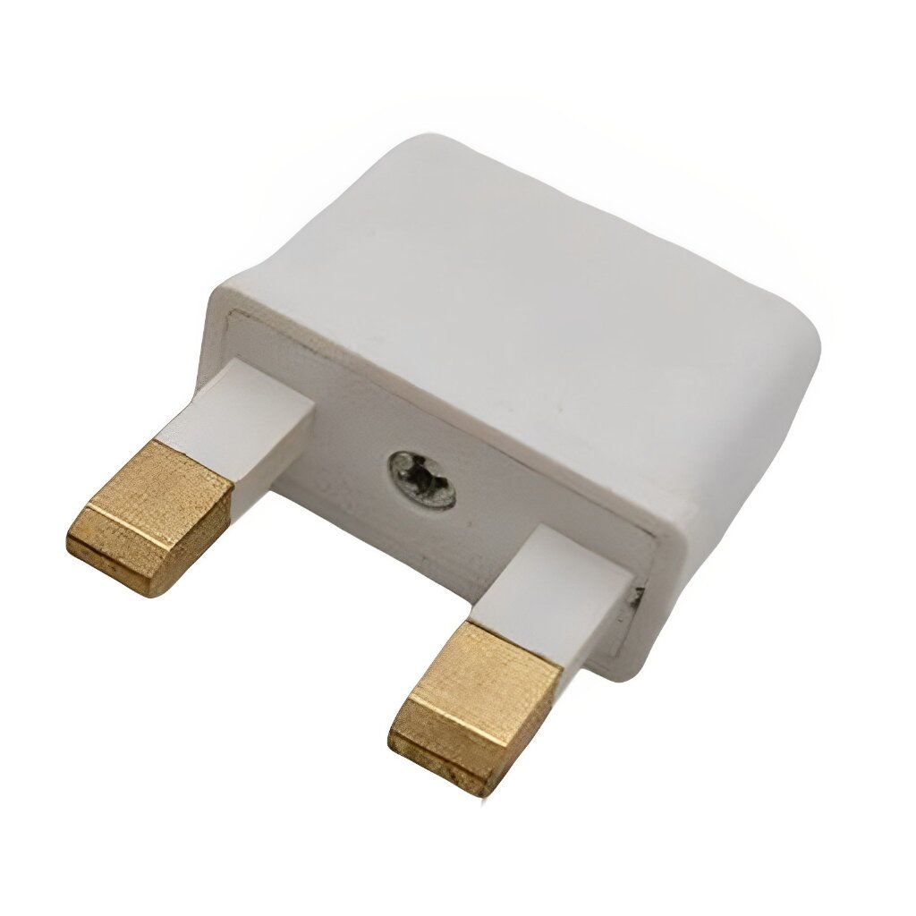 Двухконтактный маленький адаптер британского стандарта к европейскому стандарту американского стандарта-белый
