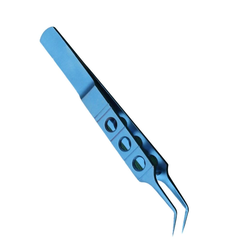 Пинцет с зубьями, двойной пинцет для век, пинцет для тонких тканей-угловой зубчатый