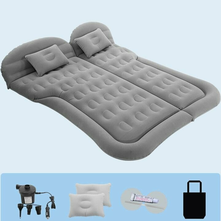 Матрас надувной, Автомобильный надувной матрас, автомобильный матрас для автомобиля, дорожная кровать, серый