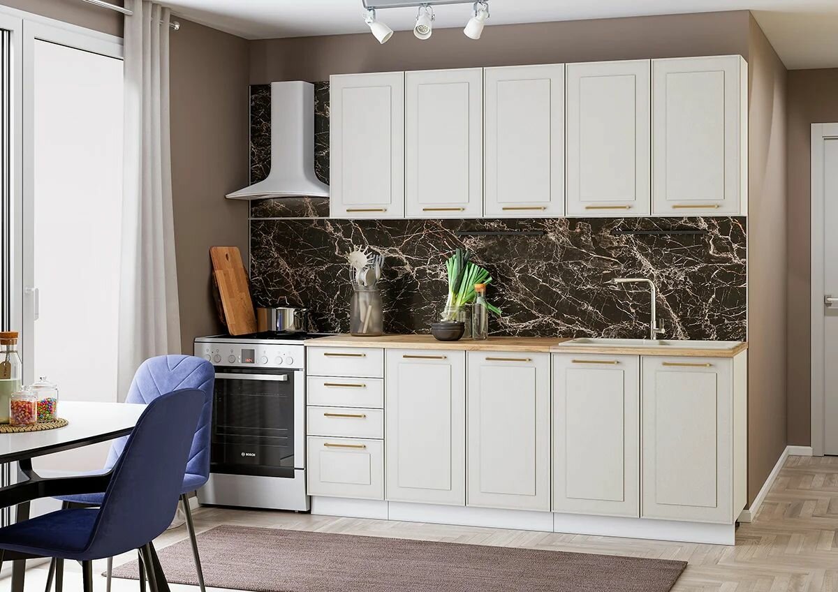 Кухонный Гарнитур Милена 2,0 белый арт (Интерьер-Центр)