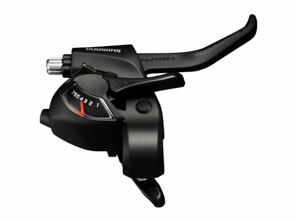 Комборучка правая 7ск. Shimano Tourney EF41, 2 пальца, черный