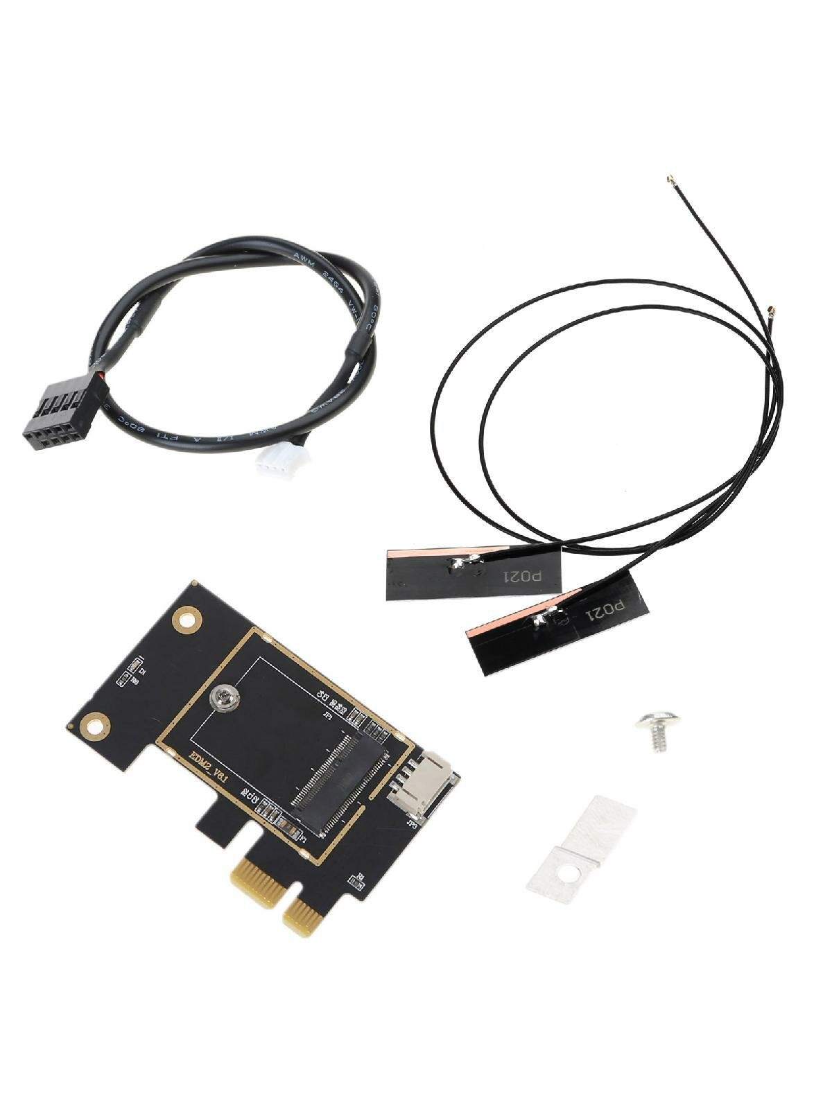 M.2 Беспроводные сетевые карты к настольной плате адаптера PCI E со встроенной антенной