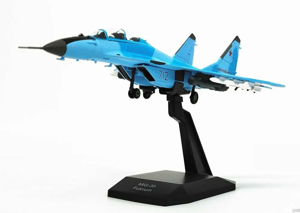 KNOW EASY-1:100 полная модель истребителя МиГ-35 из сплава с подставкой