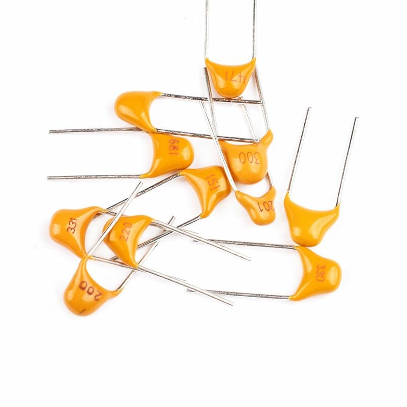 Конденсаторы керамические 50B 22nF 10 шт, числовое обозначение - "223"