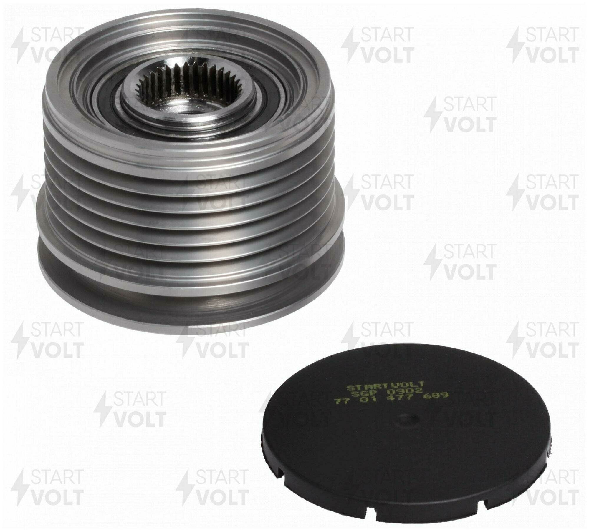 Startvolt шкив с обгонной муфтой генер. для а/м renault logan (04-10) 1.4i/1.6i (sgp 0902) sgp0902