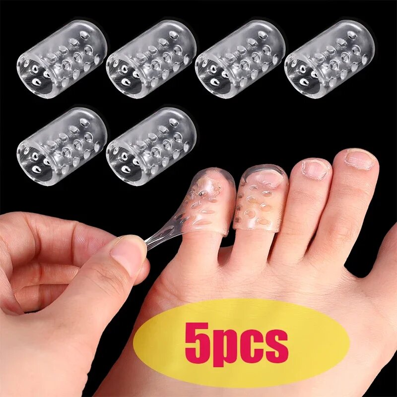 Силиконовые защитные чехлы для пальцев ног 5pcs