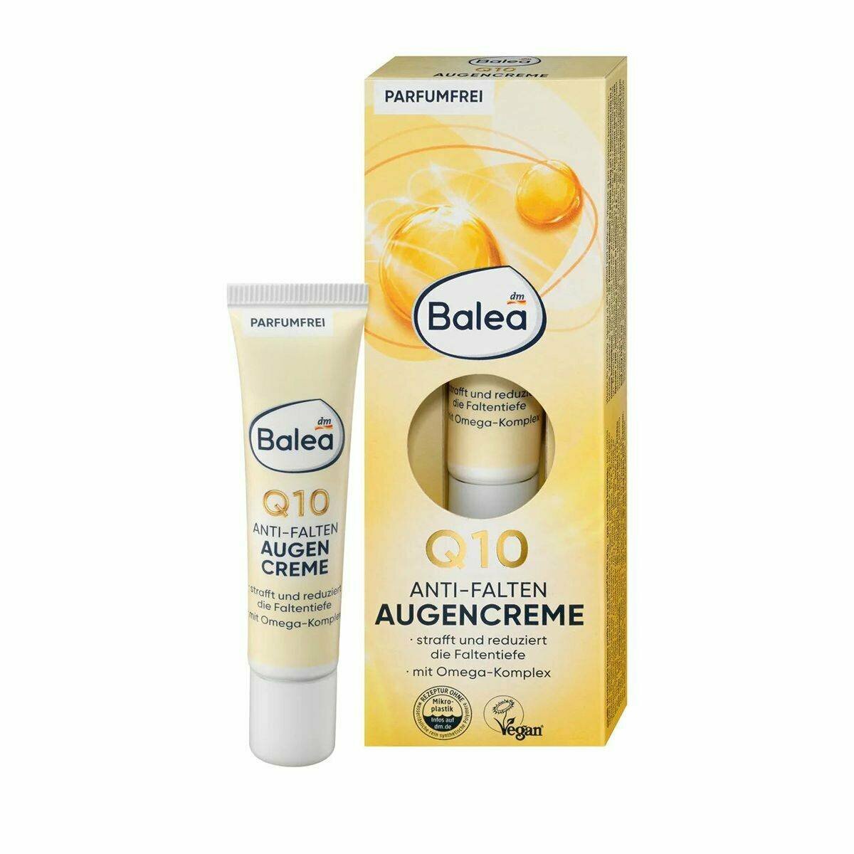 Крем для глаз Balea с Q10 против морщин, 15 мл, 1 шт