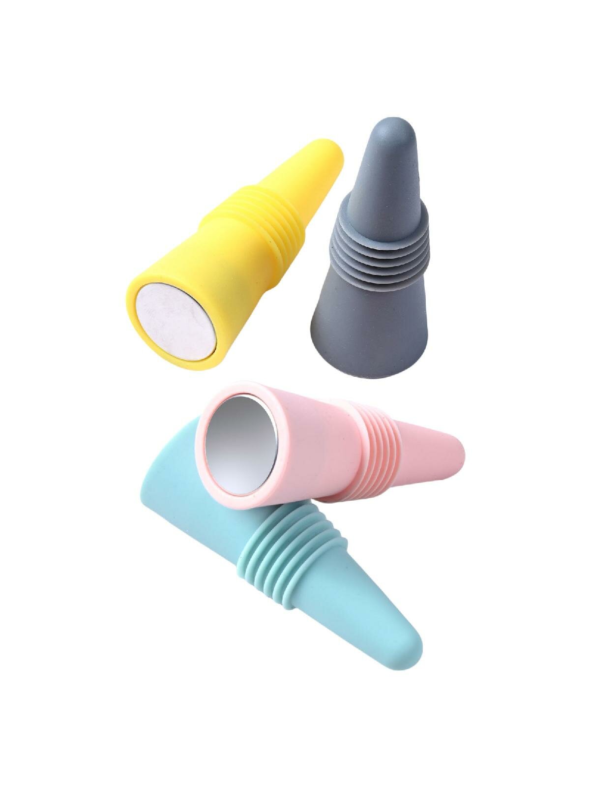 4 Упаковки Силиконовых пробок для вина и напитков Универсальные Консерванты для бутылок