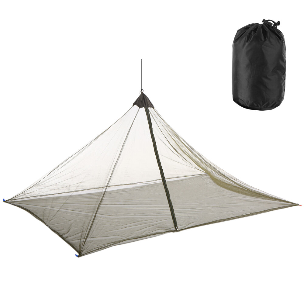 Кемпинг-сетка для наружного использования, односпальная палатка с молнией и сумкой для переноски для пеших походов и кемпинга.