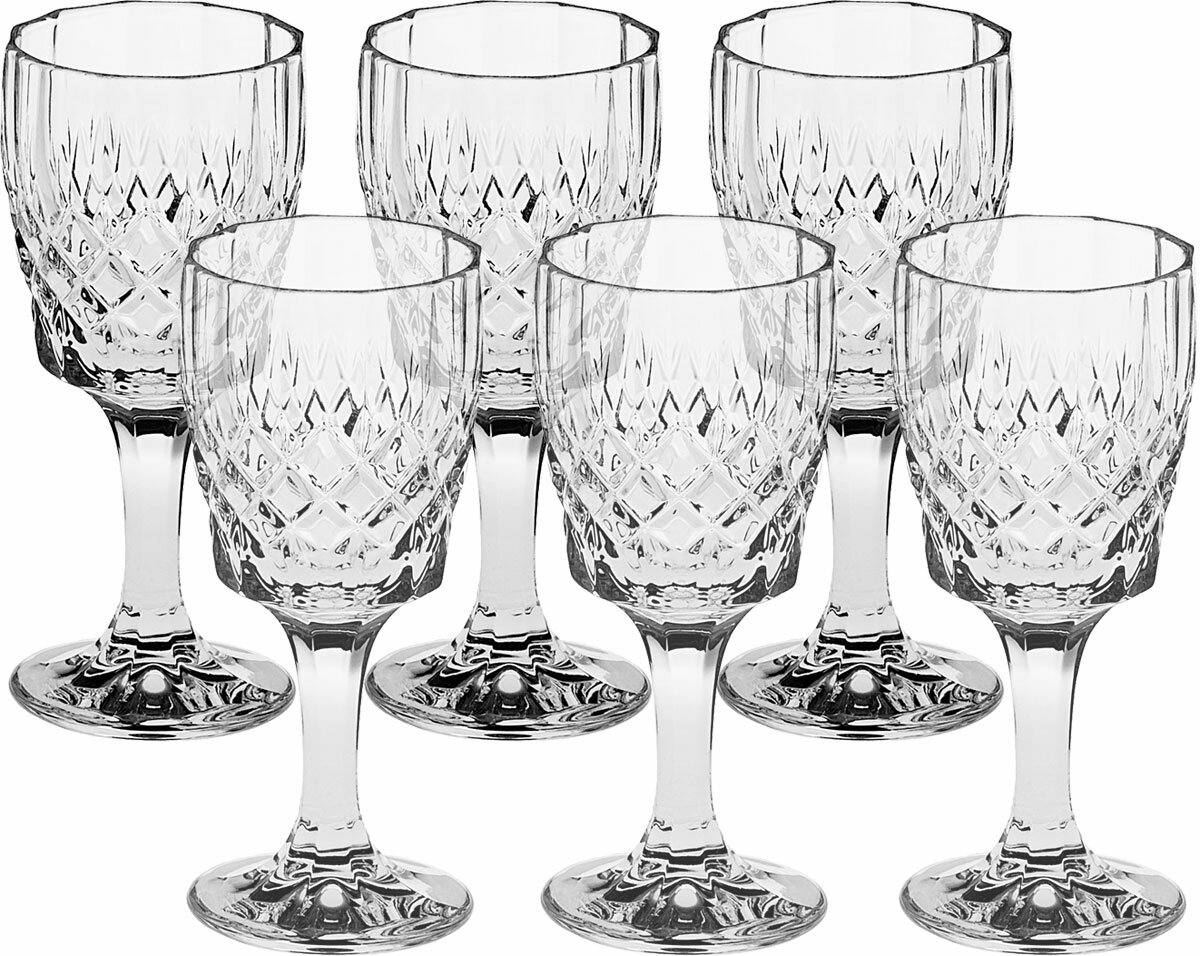 Рюмка для ликера "ANGELA", 60 мл (набор 6 шт.), хрусталь, Crystal Bohemia/ БПХ157