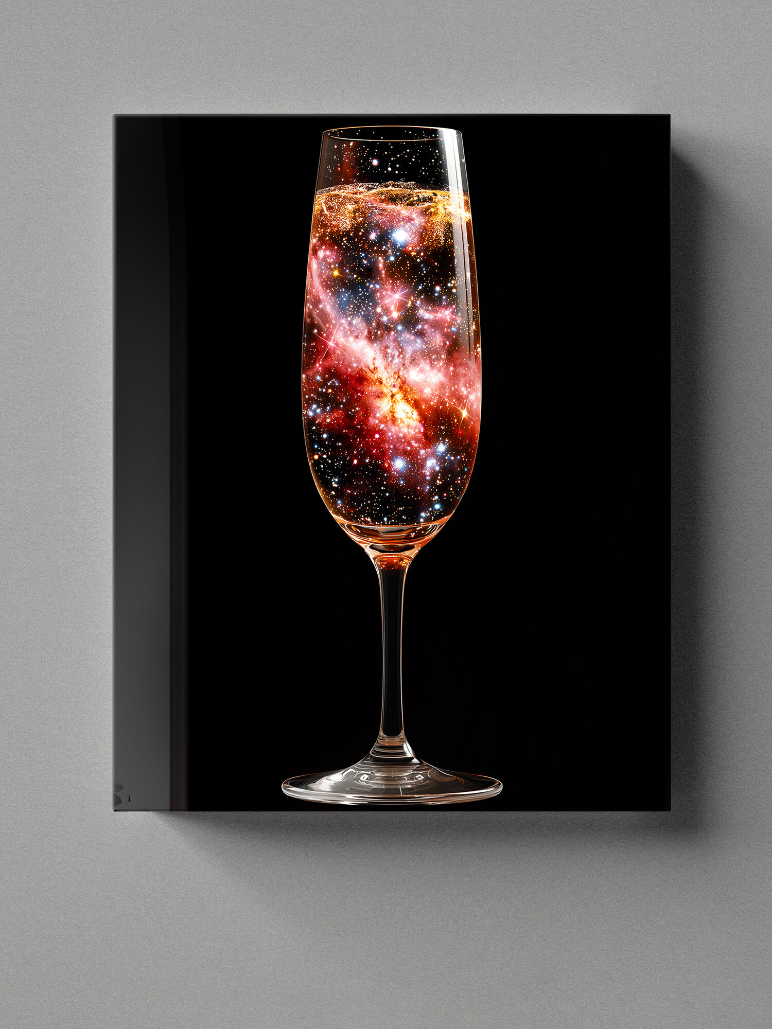 Картина Postermarket "Космос в бокале" стекло, цифровая печать, 40х50 см,