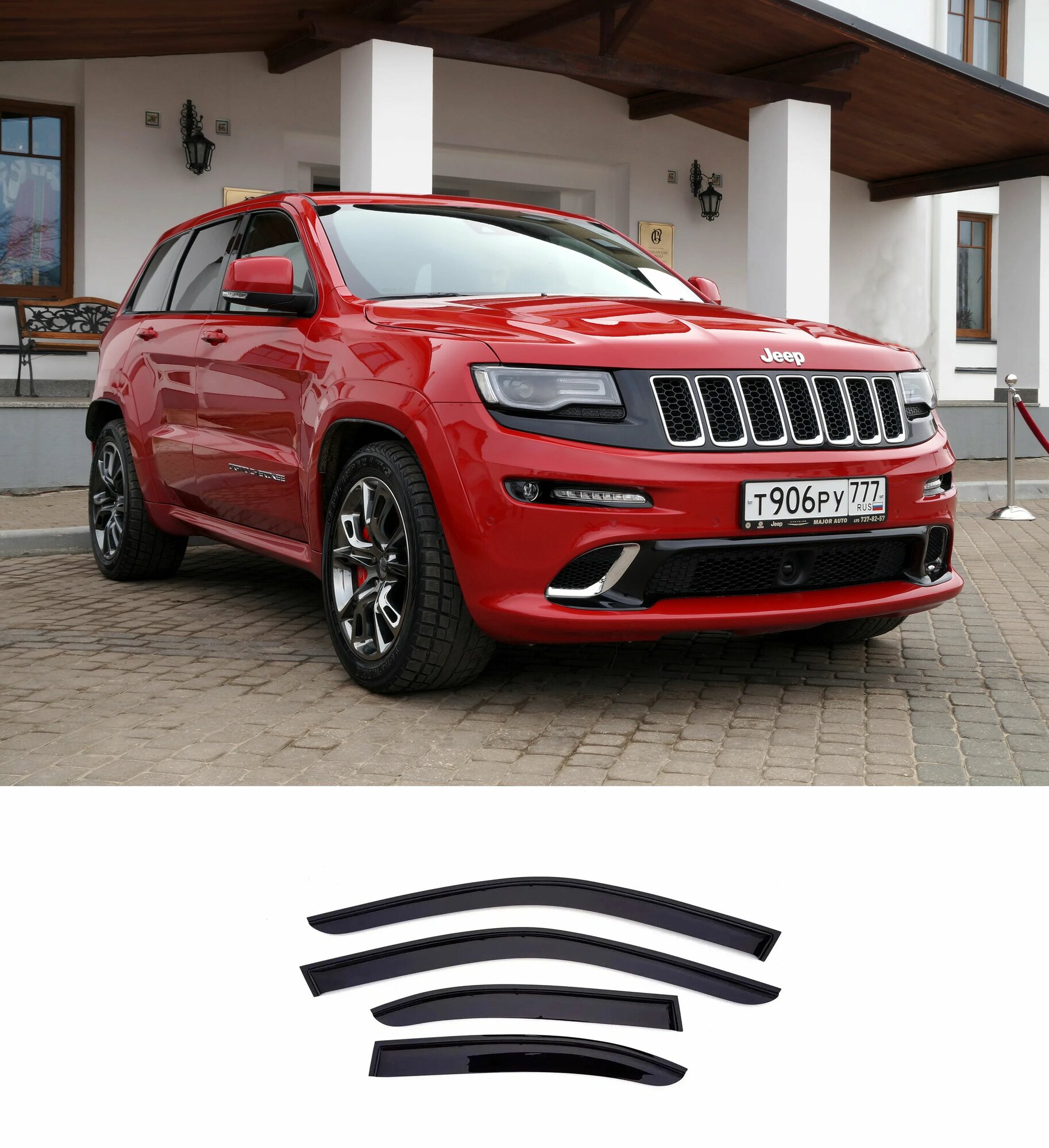 Дефлекторы боковых окон JEEP Cherokee Джип Чероки V (KL) (2013-2018)