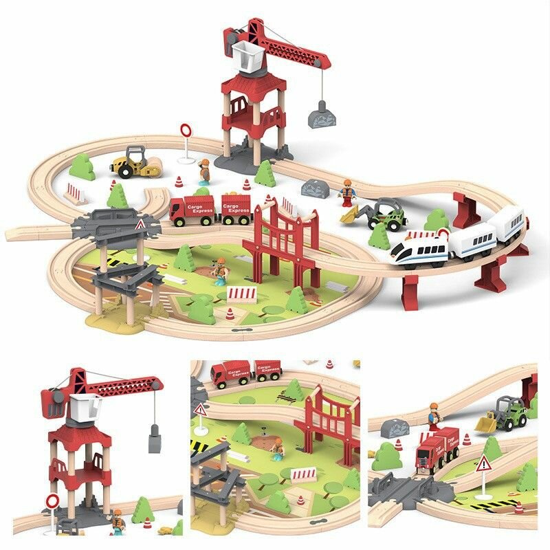 Маленькая игрушечная железная дорога, подходящая для детей 3-7 лет;