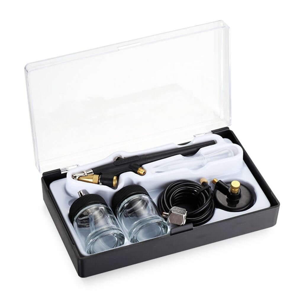 Аэрограф с компрессорными пистолетами, Портативный набор для украшения тортов и макияжа